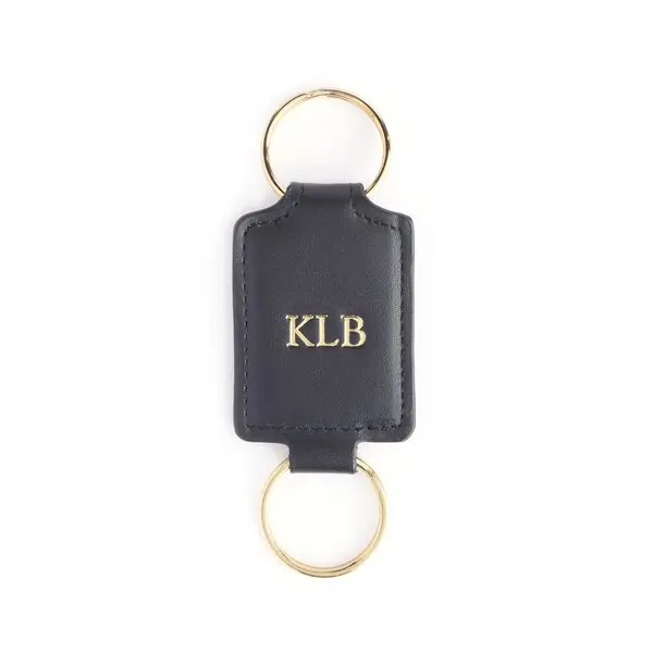 ROYCE NEW YORK Valet Double Key Fob - Black