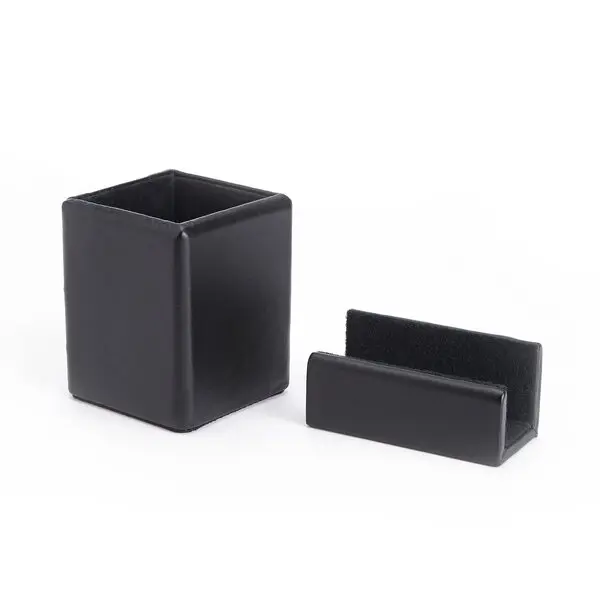 ROYCE NEW YORK Desk Set: Pencil Cup And Business Card Holder - Black