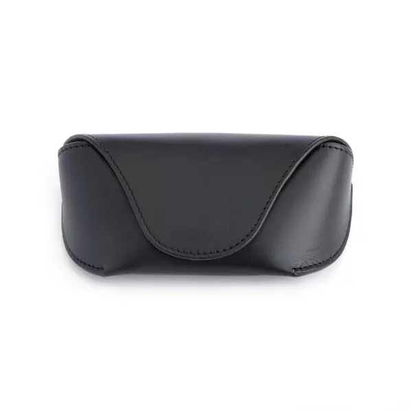 ROYCE NEW YORK Embossed Leather Sunglasses Case - Black