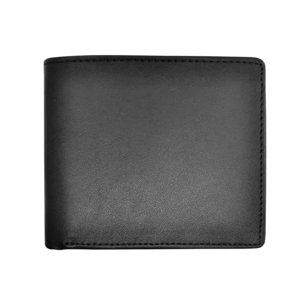 ROYCE NEW YORK Rfid Blocking Bifold Wallet With Two Id Windows - Black