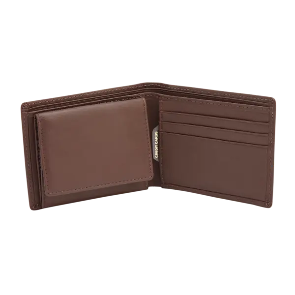 ROYCE NEW YORK Rfid Blocking Bifold Wallet With Two Id Windows - Coco
