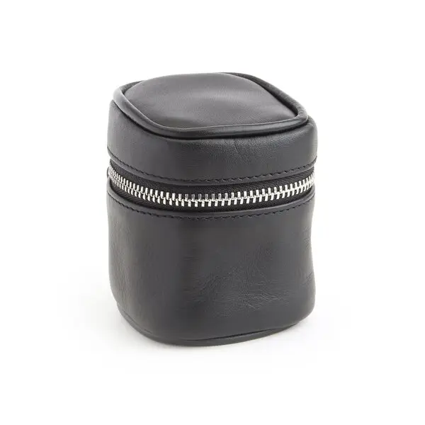 ROYCE NEW YORK International Travel Adapter And Leather Case - Black
