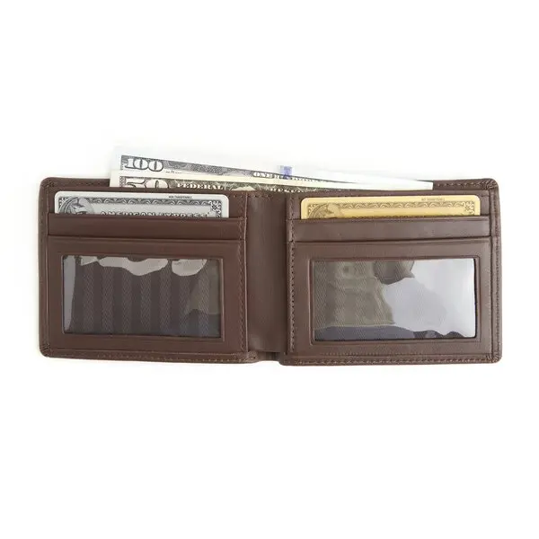 ROYCE NEW YORK Rfid Blocking Slim Bifold Wallet - Coco