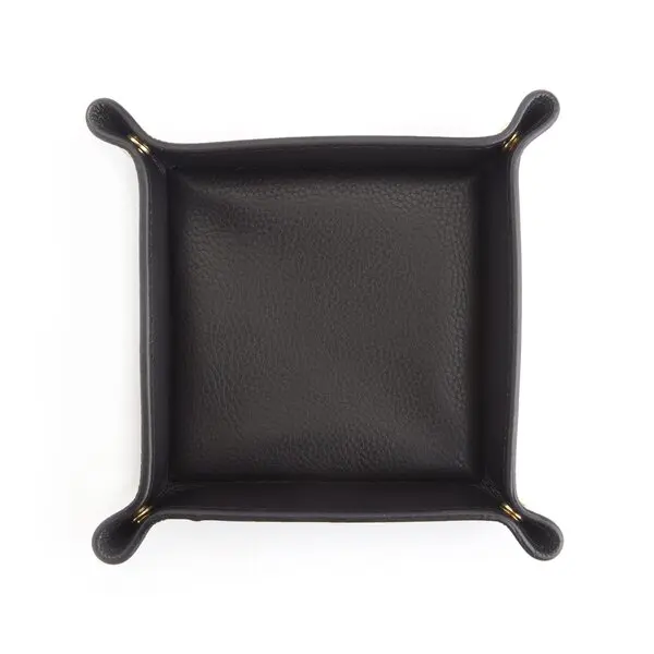 ROYCE NEW YORK Catchall Valet Tray - Black Pebble