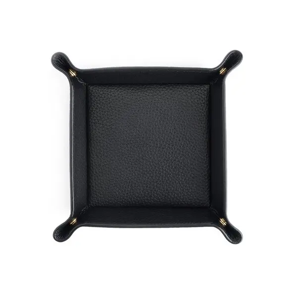 ROYCE NEW YORK Catchall Valet Tray - Black Pebble