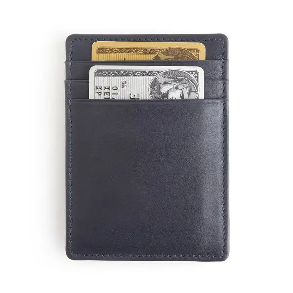 ROYCE NEW YORK Rfid Blocking Magnetic Money Clip - Blue