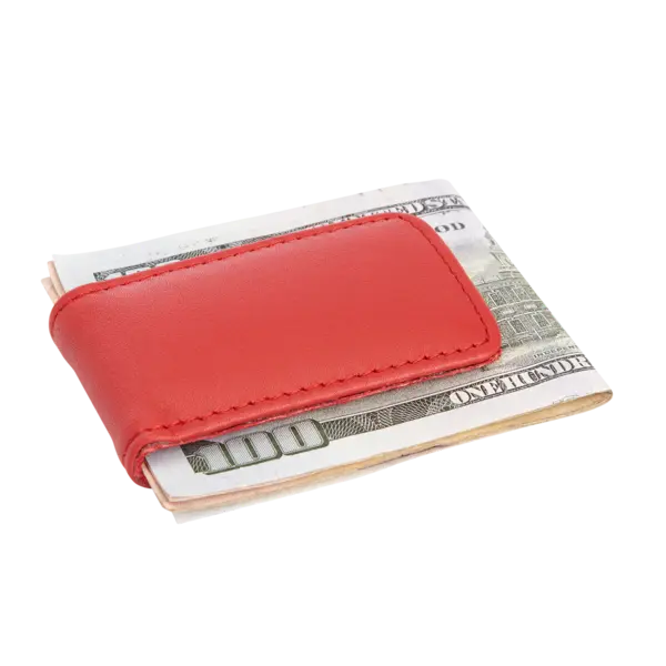ROYCE NEW YORK Magnetic Money Clip - Red