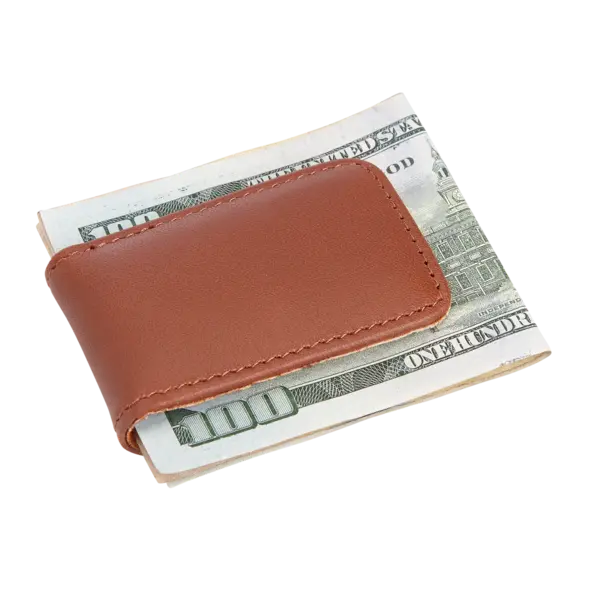 ROYCE NEW YORK Magnetic Money Clip - Tan
