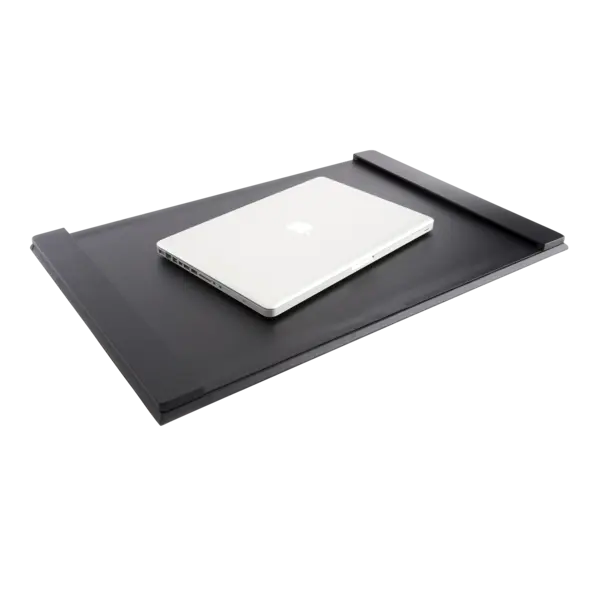 ROYCE NEW YORK 27" X 18" Leather Desk Blotter - Black