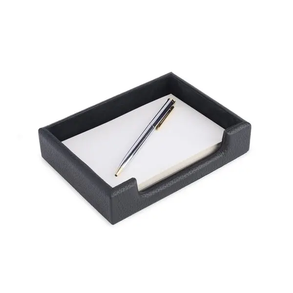ROYCE NEW YORK Desk Note Tray Organizer - Black