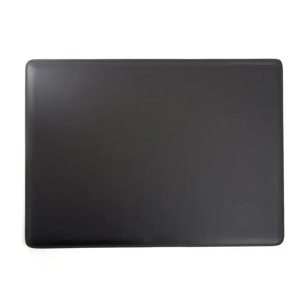 ROYCE NEW YORK 22" X 16" Leather Desk Pad Blotter - Black