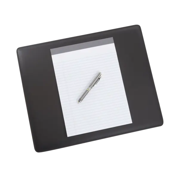 ROYCE NEW YORK 17" X 14" Leather Desk Pad Blotter - Tan