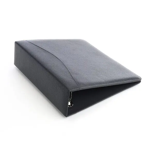 ROYCE NEW YORK Two-inch Loose Leaf Ring Binder For A4 Paper - Black