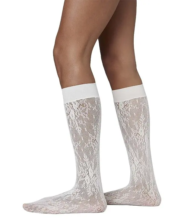 Swedish Stockings Rosa Lace Knee-highs - Ivory