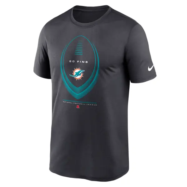Nike Miami Dolphins Legend Icon Dri-fit Nfl T-shirt - Grey