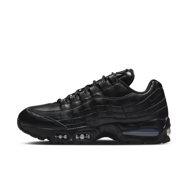 Nike Max 95 Big Bubble Leather Shoes - Black