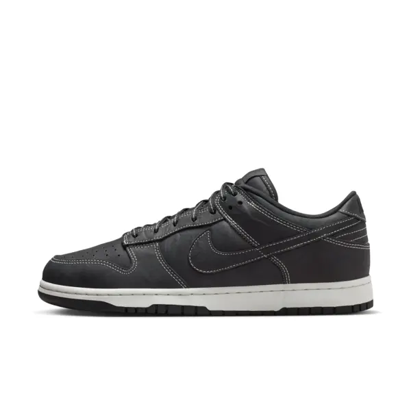 Nike Dunk Low Premium Leather Sneakers - Black
