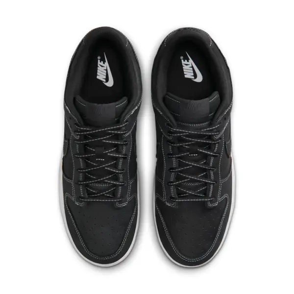 Nike Dunk Low Premium Leather Sneakers - Black