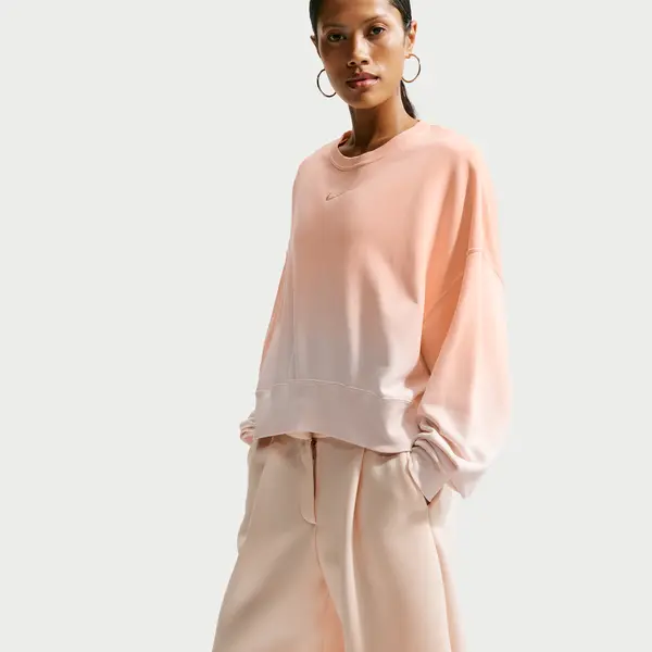 Nike Phoenix Fleece Oversized Crew-neck Sweatshirt - White