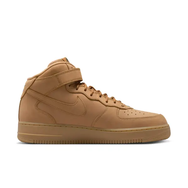 Nike Force 1 Mid Flax Shoes - Brown