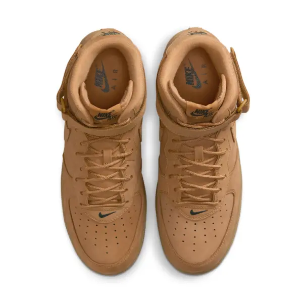 Nike Force 1 Mid Flax Shoes - Brown