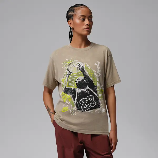 JORDAN Flight Graphic T-shirt - Brown