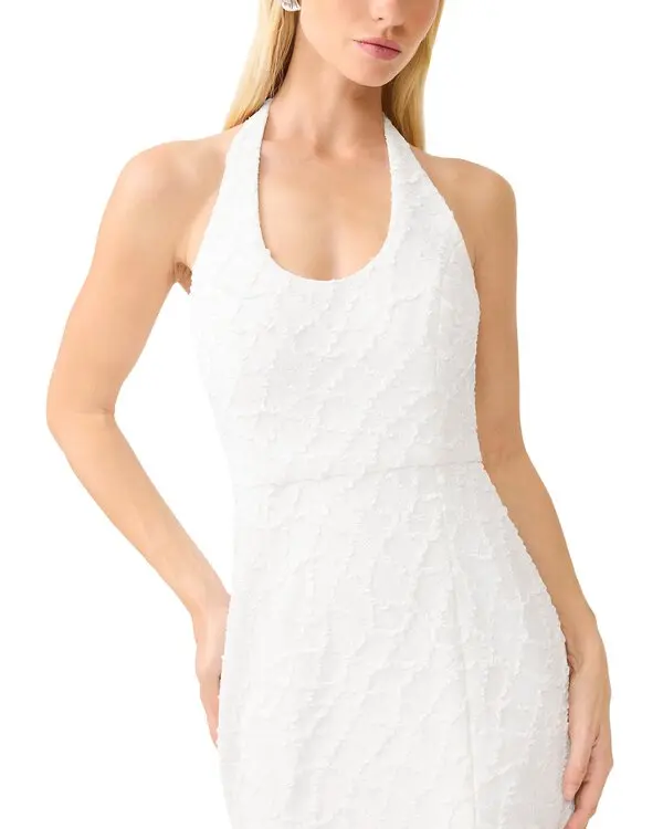 ELLIATT Alexandra Halter Neck Gown - White
