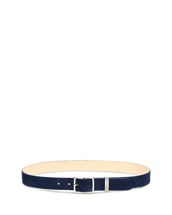 Rag & Bone X Boyfriend 2.0 Suede Belt - Navy