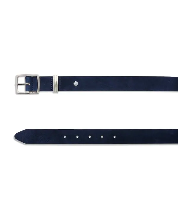 Rag & Bone X Boyfriend 2.0 Suede Belt - Navy