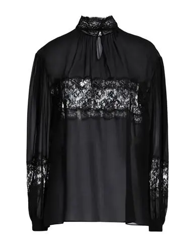 Dolce & Gabbana Silk, Cotton, Polyamide, And Viscose Top With Lace Trims