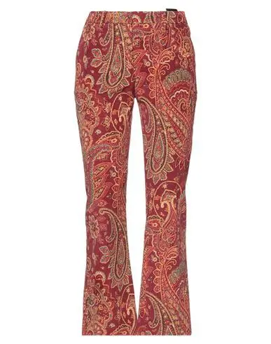 PT TORINO Paisley Print Velvet Flared Pants
