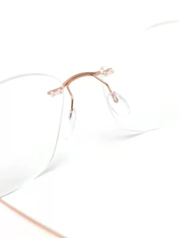 SILHOUETTE Rimless Geometric-frame Glasses - Pink