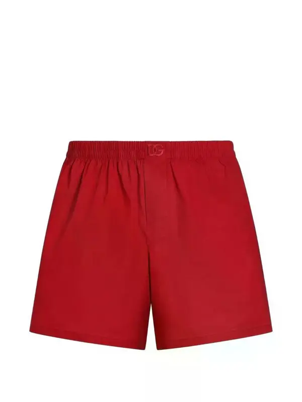 Dolce & Gabbana Cotton Poplin Boxers - Red