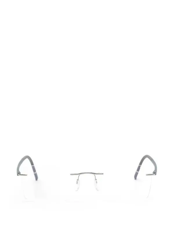 SILHOUETTE Rimless Rectangle Eyeglasses - Grey