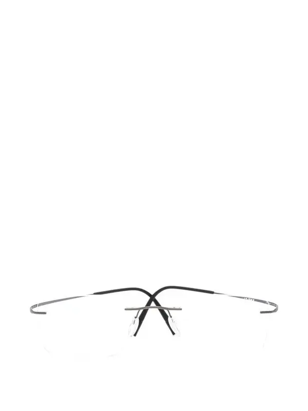 SILHOUETTE Rimless Rectangle Eyeglasses - Silver