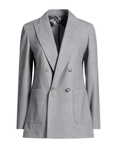 Max Mara Double-breasted Cashmere Blend Blazer - Grey