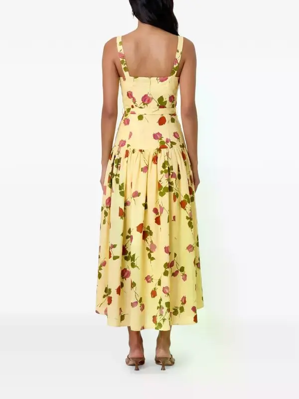 NICHOLAS Floral Print Bustier Dress