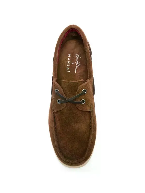 Manebí X Luca Rubinacci Boat Shoes - Brown