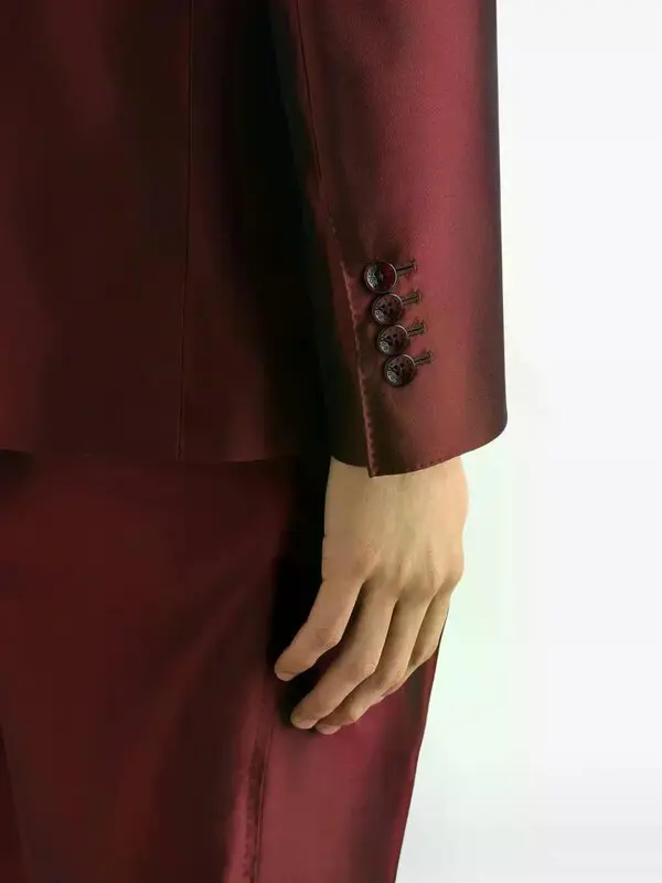 Dolce & Gabbana Sicilia Light Double-breasted Jacket In Shantung Silk