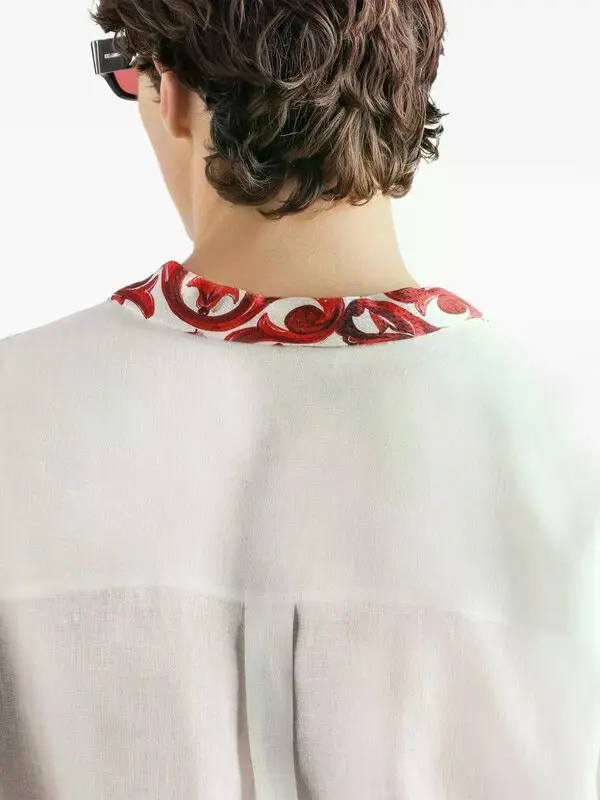 Dolce & Gabbana Shirt In Linen