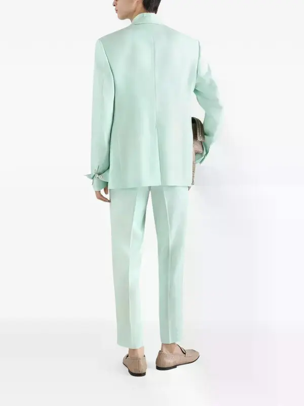 Dolce & Gabbana Slub Viscose Canvas Trousers
