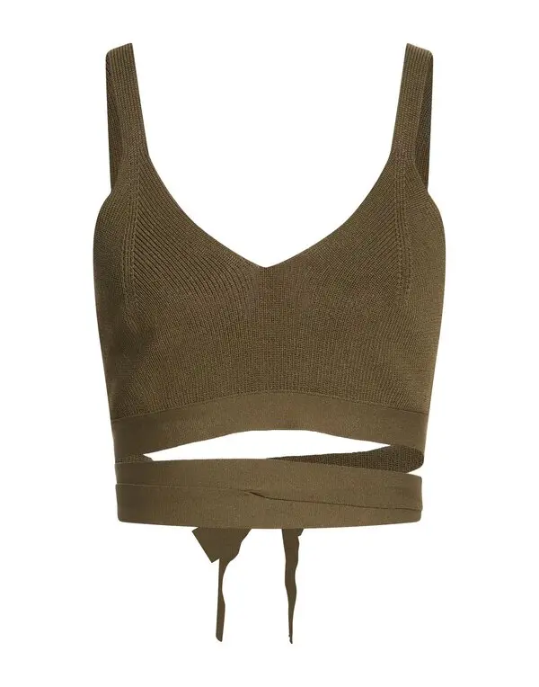 Liu Jo Viscose Blend Knit Crop Top