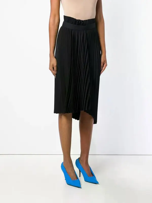 Balenciaga Asymmetric Pleated Skirt