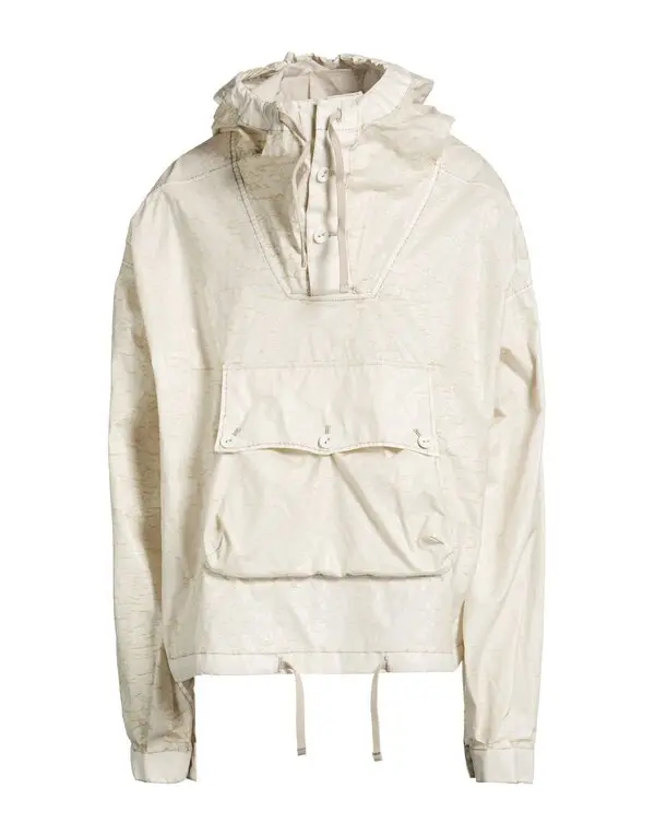 MAISON MARGIELA Cotton & Polyurethane Anorak Jacket - White