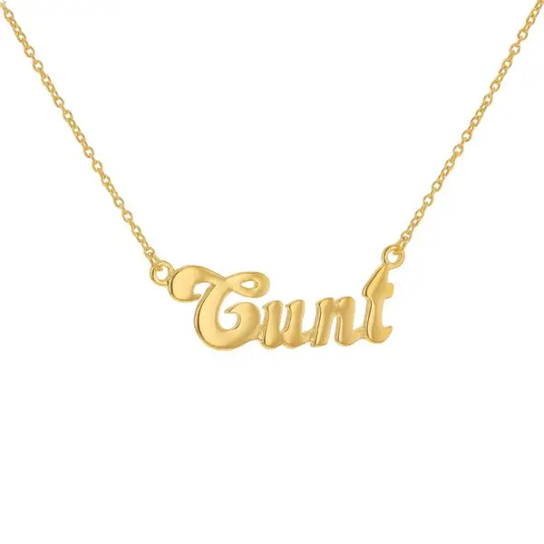 TRUE ROCKS 18kt Plated Sterling Silver Statement Necklace - Gold