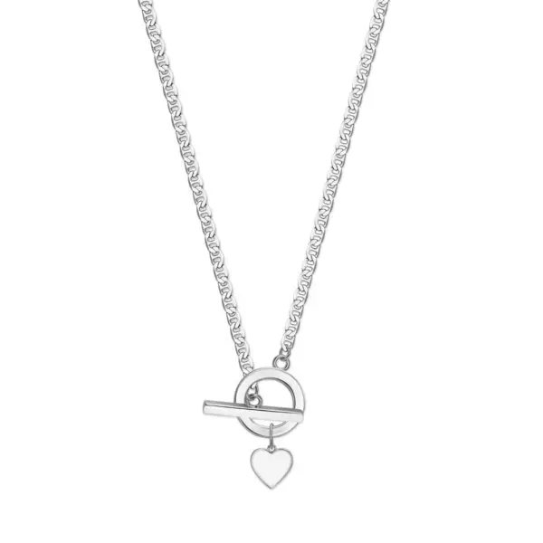 REJECTED HEARTS CLUB Heart Charm Necklace - Silver