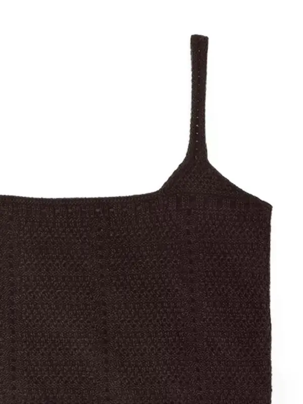 A PAPER KID Studded Knitted Top