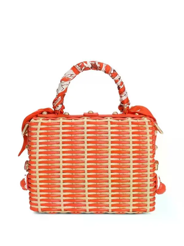 Dolce & Gabbana Dolce Box Handbag In Raffia