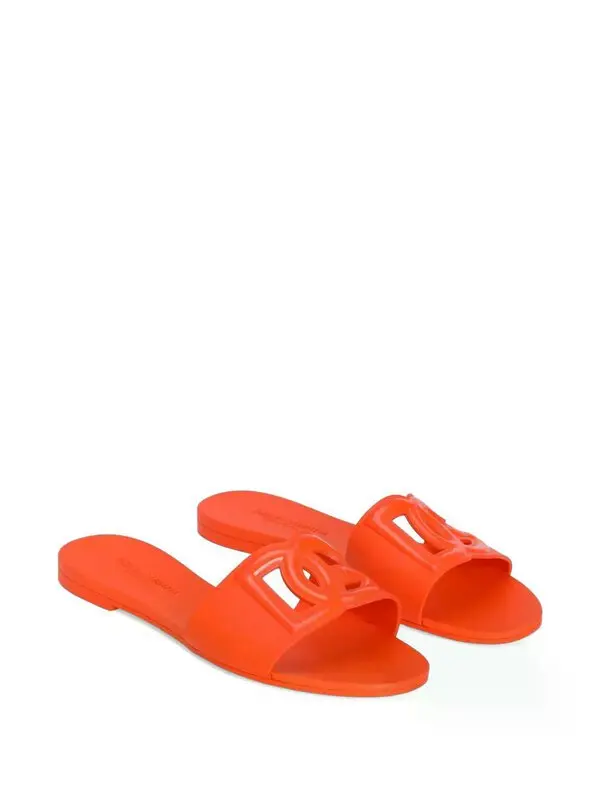 Dolce & Gabbana Rubber Slides - Orange