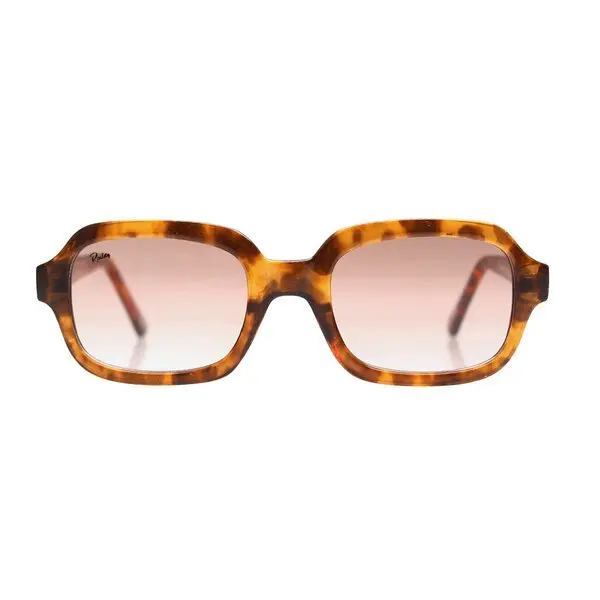 REALITY EYEWEAR Beatnik Square Frame Sunglasses - Brown